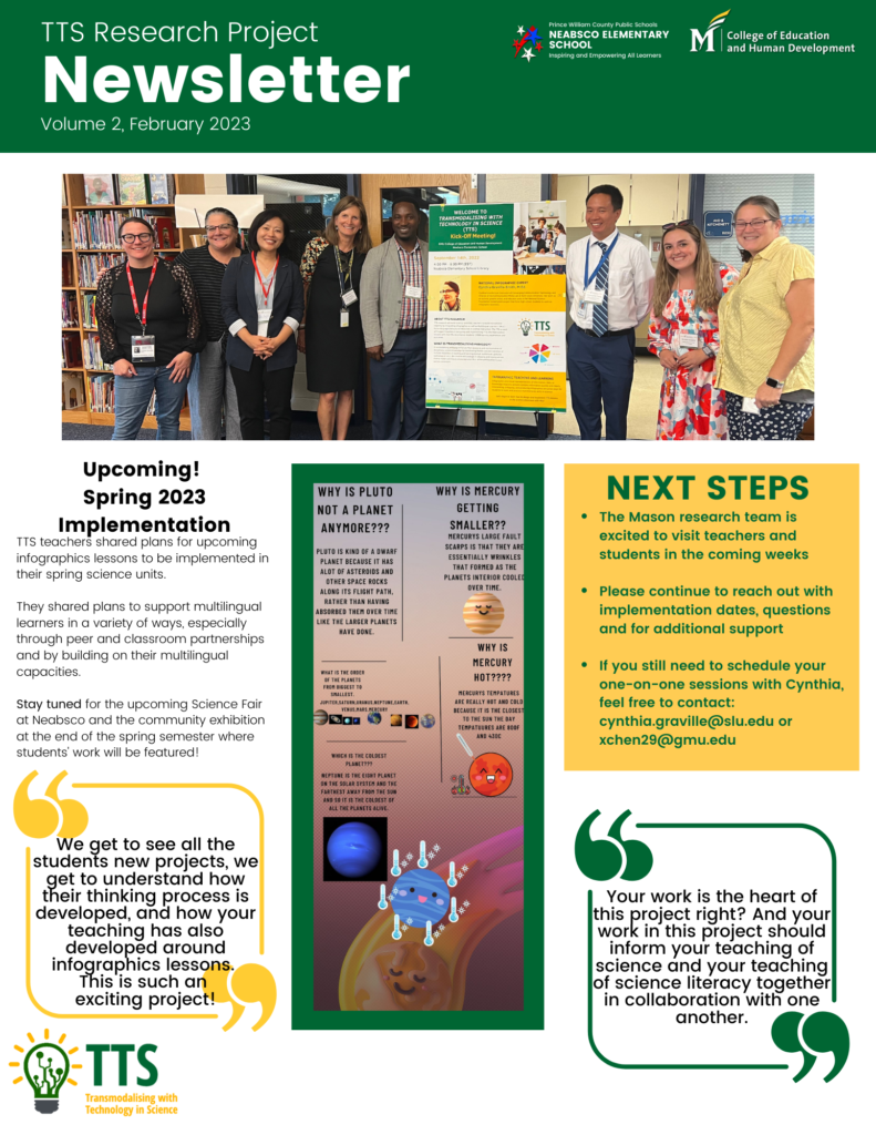 TTS Newsletters – Transmodalising with Technology in Science